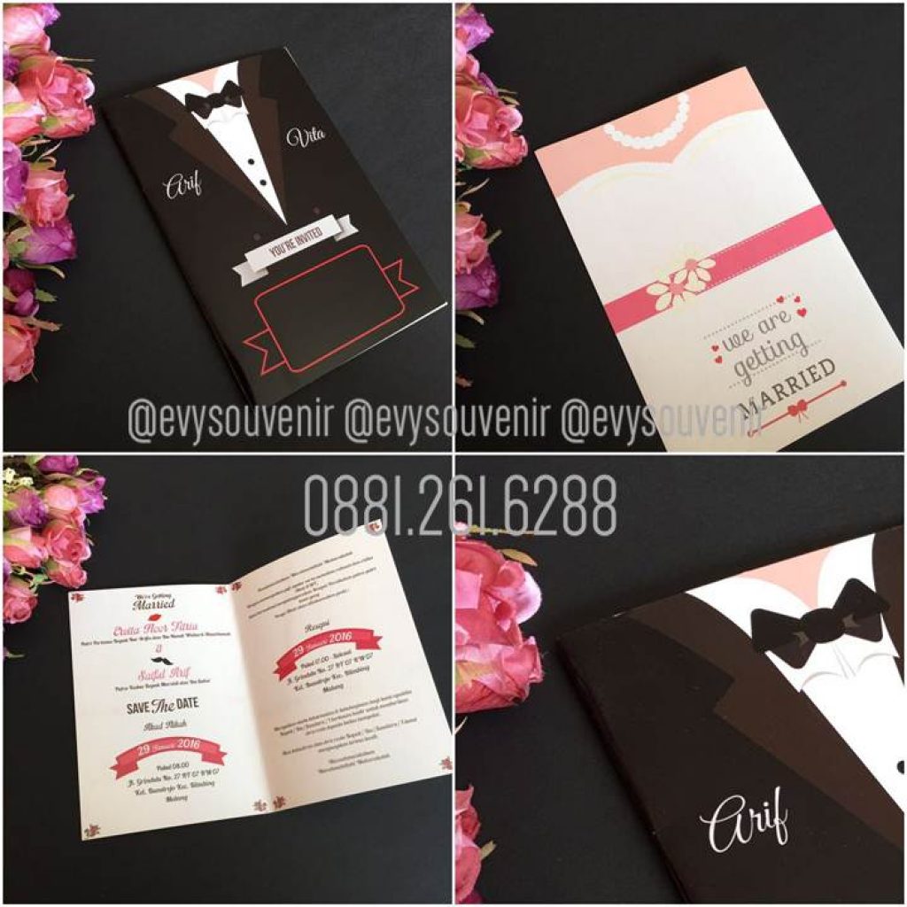 Undangan Bride and Groom (Softcover) – Evy Souvenir